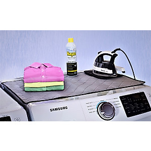 Handy Laundry Magnetic Ironing Mat, Change Any Flat Surface into an Ironing Board, Silicone Slip Resistant Iron Rest to Safely Place Your Hot Iron, Easy to Take Along When Traveling, (19 x 28 Inches)