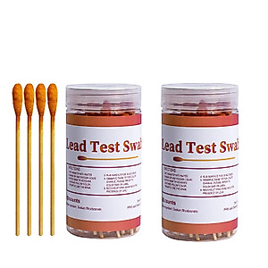 Lead Paint Test Kit Swabs - BIHYM Lead Paint Test Kit, 30/60 PCS Lead Check Swab for Home Use All Painted Surfaces, Dishes, Metal, Wood, Toys, Test Results in 30 Seconds (60PCS)