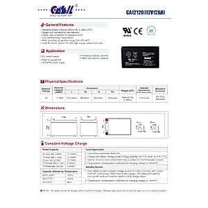 Casil 12V 12Ah Replacement Battery Compatible with 6-DZM-12 APC Scooter Medical 2 Pack