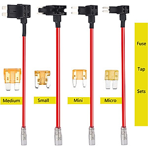 Dash Cam Hardwire Kit Mini USB Charger Power Cord Compatible with Rexing,WOLFBOX,CHORTAU,Kingslim,iiwey, VIOFO,Vantrue,VanTop,CARRVAS,Xgody,Garmin Navigator (Hardwire Kit Mini USB Port)