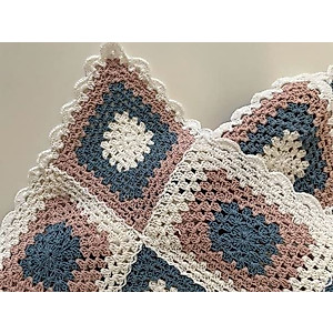 Baby Blanket Baptism Baby Nursery Cotton Throw for Boy and Girl Crochet Lace Blanket