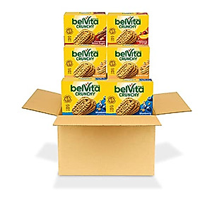 belVita Breakfast Biscuits Variety Pack, 4 Flavors, 6 Boxes of 5 Packs (30 Total Packs)