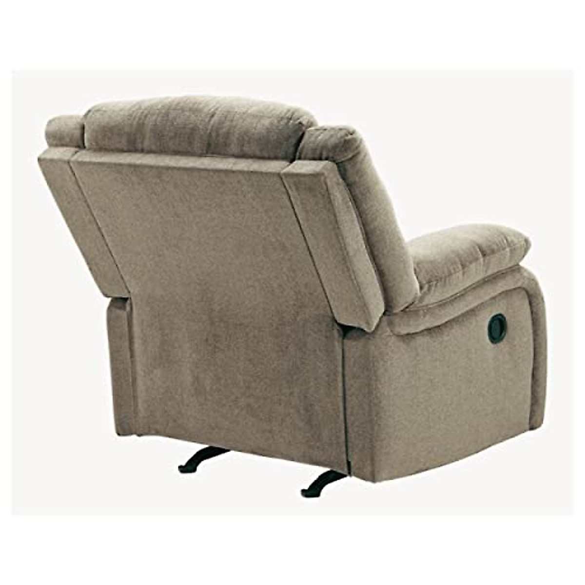 Signature Design by Ashley Draycoll Plush Manual Pull-Tab Rocker Recliner, Light Brown
