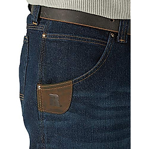 Wrangler Riggs Workwear Men's Slim Fit Five Pocket Jean, Dark Stone, 32W x 30L