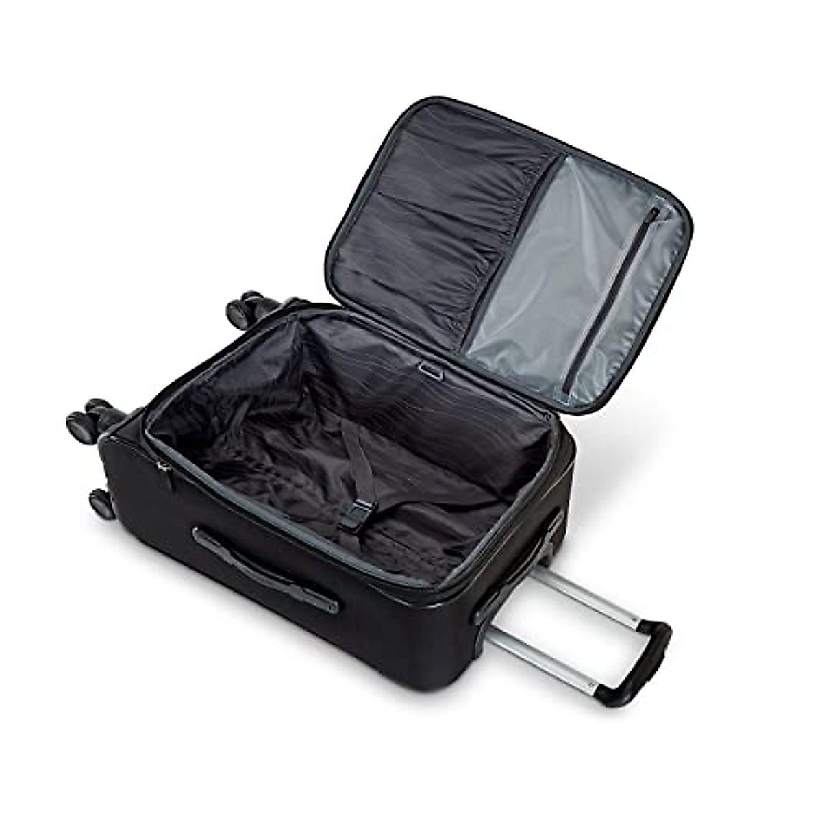 AMERICAN TOURISTER Cascade Softside Expandable Luggage Wheels, Jet Black, 20-Inch Spinner