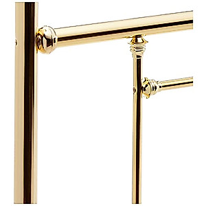 Hillsdale Furniture Hillsdale Chelsea, Bed Frame Not Included King Headboard, Classic Brass