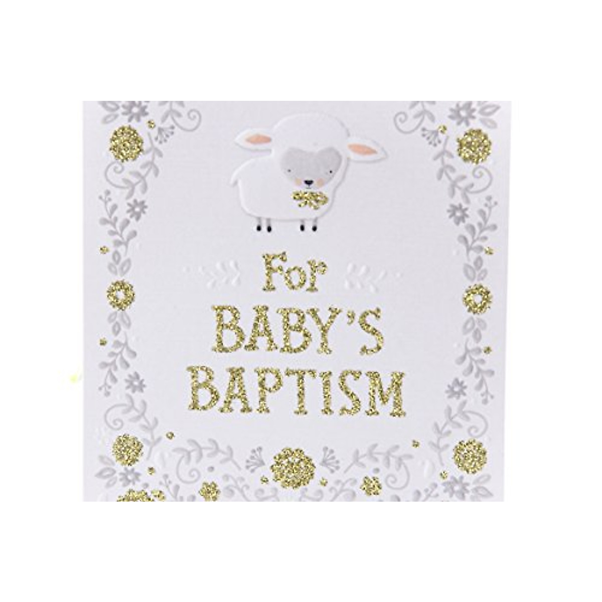 Hallmark DaySpring Baptism Money Holder Greeting Card (Lamb and Flowers) - 0299RZA1003