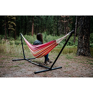 Stansport Cotton Blend Traveler Hammock, Red, One Size (30300-60)