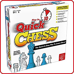ROO GAMES Quick Chess - Learn Chess with 8 Simple Activities - For Ages 6+ - Chess Set for Kids