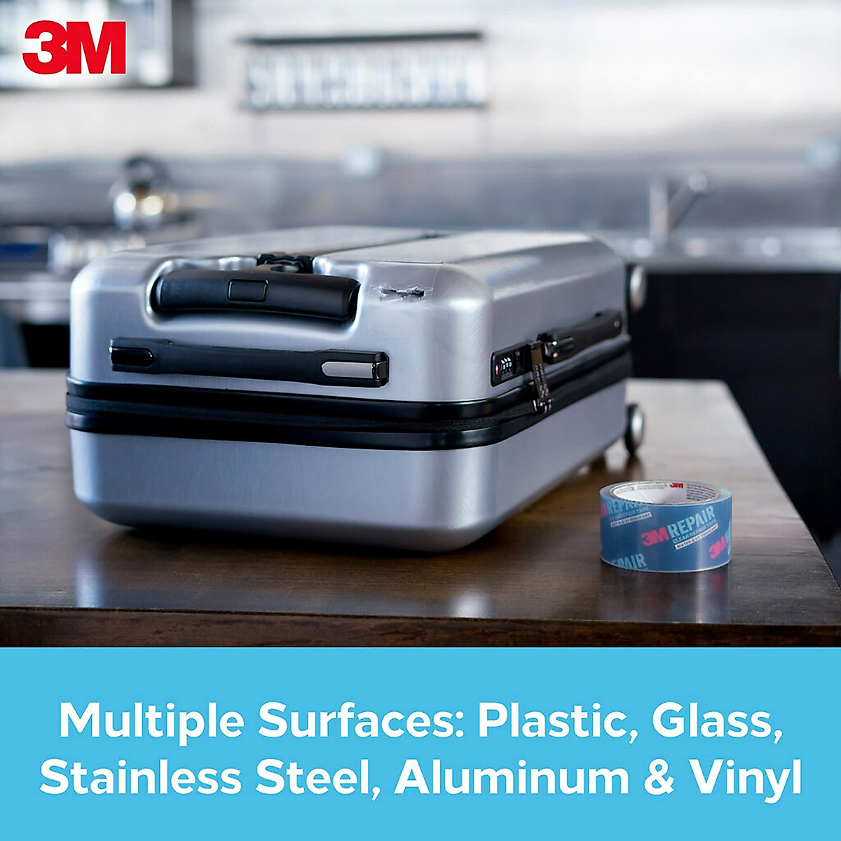 3M Clear Repair Tape, 1.88 inch by 20 yards (Pack of 2)