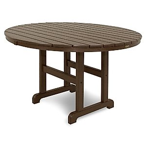 Trex Outdoor Furniture TXRT248VL Monterey Bay Round Dining Table, 48-Inch, Vintage Lantern