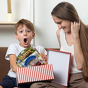 ArtCreativity 8-Piece Wind-Up Train Set for Kids, Toy Train Set with 2 Cars and 6 Tracks Each, Durable Plastic, Cute Christmas Holiday Train for Under The Tree, Great Gift Idea for Boys and Girls