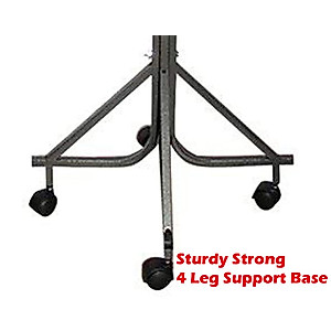 72" Large Elegant and Sturdy Wrought Iron Hangout Bird Play Stand Play Ground Stainless Steel Pan with Metal Toy Hook