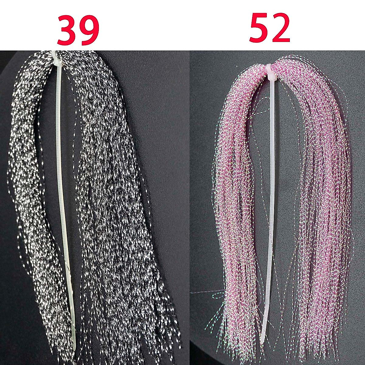 9 Packs Crystal Flash Fly Tying Material Hook Lure Flash Flies Decorating Holographic Tinsel Krystal Flashabou Sparkle Dry Streamer Luminous for Fishing Lure Dry Flies Making Supplies