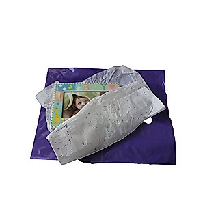 100 12x15 Durable Purple Merchandise bags Die Cut Handle-Glossy finish-Anti-Strech-100% Recyclable. For Retail store plastic bags, Party favors, Handouts and more by Best Choice (Purple)