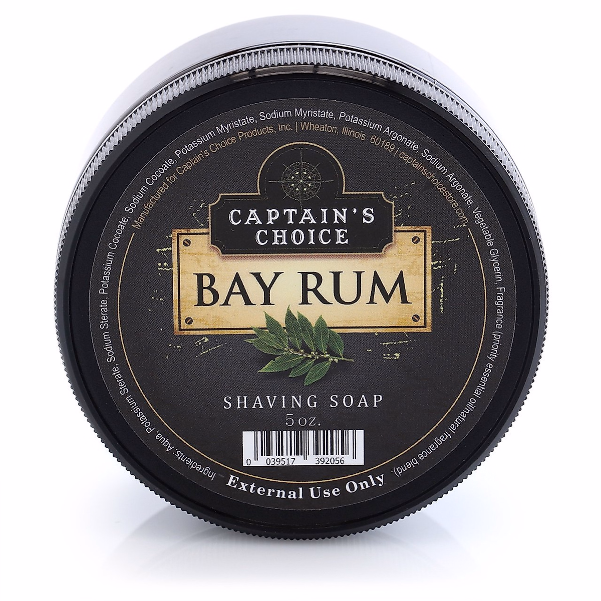 Captain's Choice BAY RUM Shaving Soap - 5 oz.