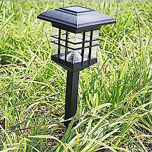 YUTR Waterproof Newest Outdoor Powered LED Garden Yard Bollard Pillar Light Post Lamp
