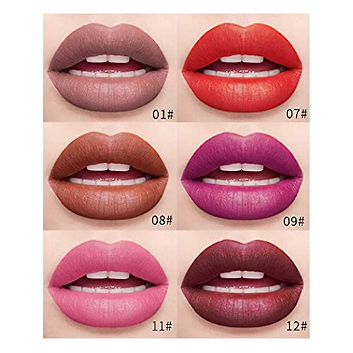 Edanta Matte Lipstick Cream Lipsticks Waterproof Lip Liner Smooth Lips Stick Long Lasting Lips Pencil Double Head Lip Crayon Makeup for Women and Girls Pack of 1 (Nude 01#)