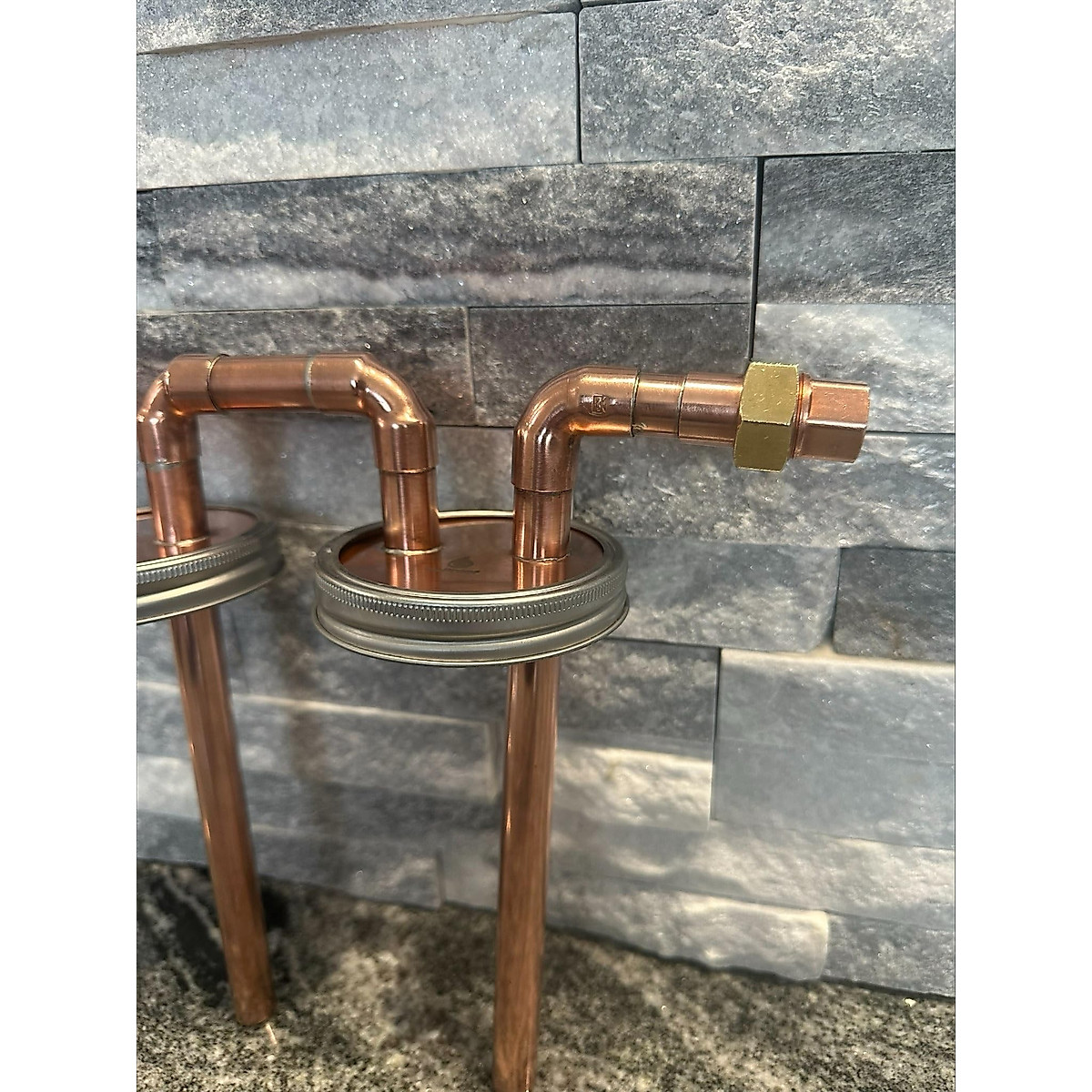 CoProof 1/2 Gallon Mason Jar Thumper Kit Double Distill A23