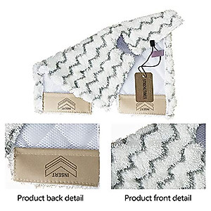 2-Pack Replacement Steaming Mop Pads for Shark Lift-Away Pro Steam Pocket Mop & Genius Steam Pocket Mop Series|Compare to Shark Part XTP184