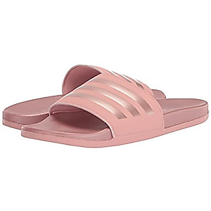 adidas Women's Adilette Comfort Slides Sandal, Wonder Mauve/Maeamt/Maeamt, 5