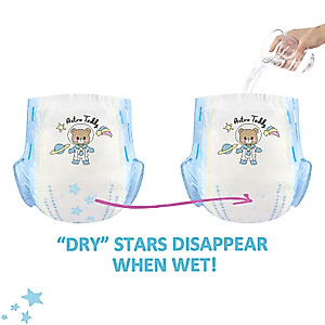 Littleforbig Printed Adult Brief Diapers 10 Pieces - Astro Babies (Medium 28"-38")