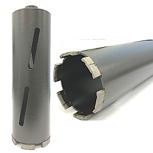 VORTEX DIAMOND WPDB 3 inch Dry Drill Core Bits with Diamond Aligned Segment for Brick Concrete Masonry 5/8 in -11 Threaded (3 in ), Black