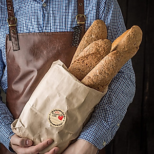 500Pcs Homemade with Love Stickers with Lines Jar Canning Labels for Baked Packaging Cookie Bags Roll 2”