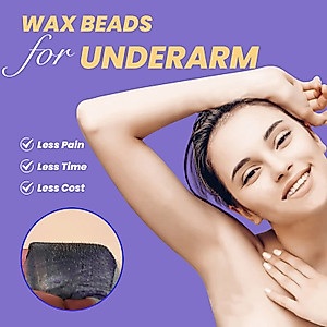 17.5 Oz Charmonic Hard Body Hair Removal Wax Beads, European Lavender Depilatory Wax for Women and Men (500g/1.1 lb)