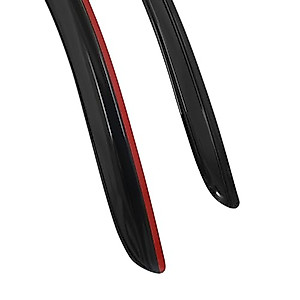 Window Visor Compatible with 2010-2014 Ford Mustang Coupe(Not Fits Convertible), Acrylic Smoke Tinted 2PCS Sun Rain Shade Guard Wind Vent Air Deflector by IKON MOTORSPORTS, 2011 2012 2013