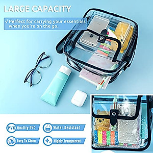 SPODEARS Clear Bag Stadium Approved 12x6x12 Clear Purses for Women Stadium Clear Bags for Concerts, Small Clear Tote Bag Festival Bag