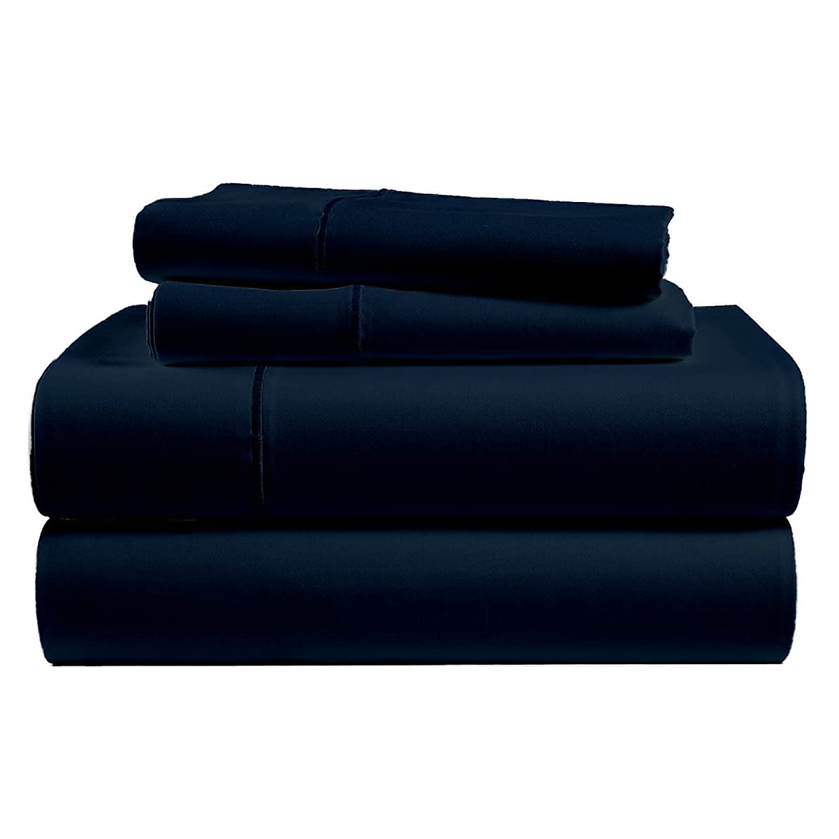 Luxora Bedding Heavy Wight 100% Egyptian Cotton, 1000 Thread Count Sheet Set Full Size Navy Blue Bed Sheets,8 Inches Deep Pocket
