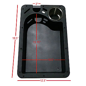Baldwin Iron Works Recessed Trolling Motor Foot Pedal Pan Tray