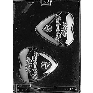 Grandmama's Goodies D045 Happy Mother's Day Heart Chocolate Candy Soap Mold with Exclusive Molding Instructions