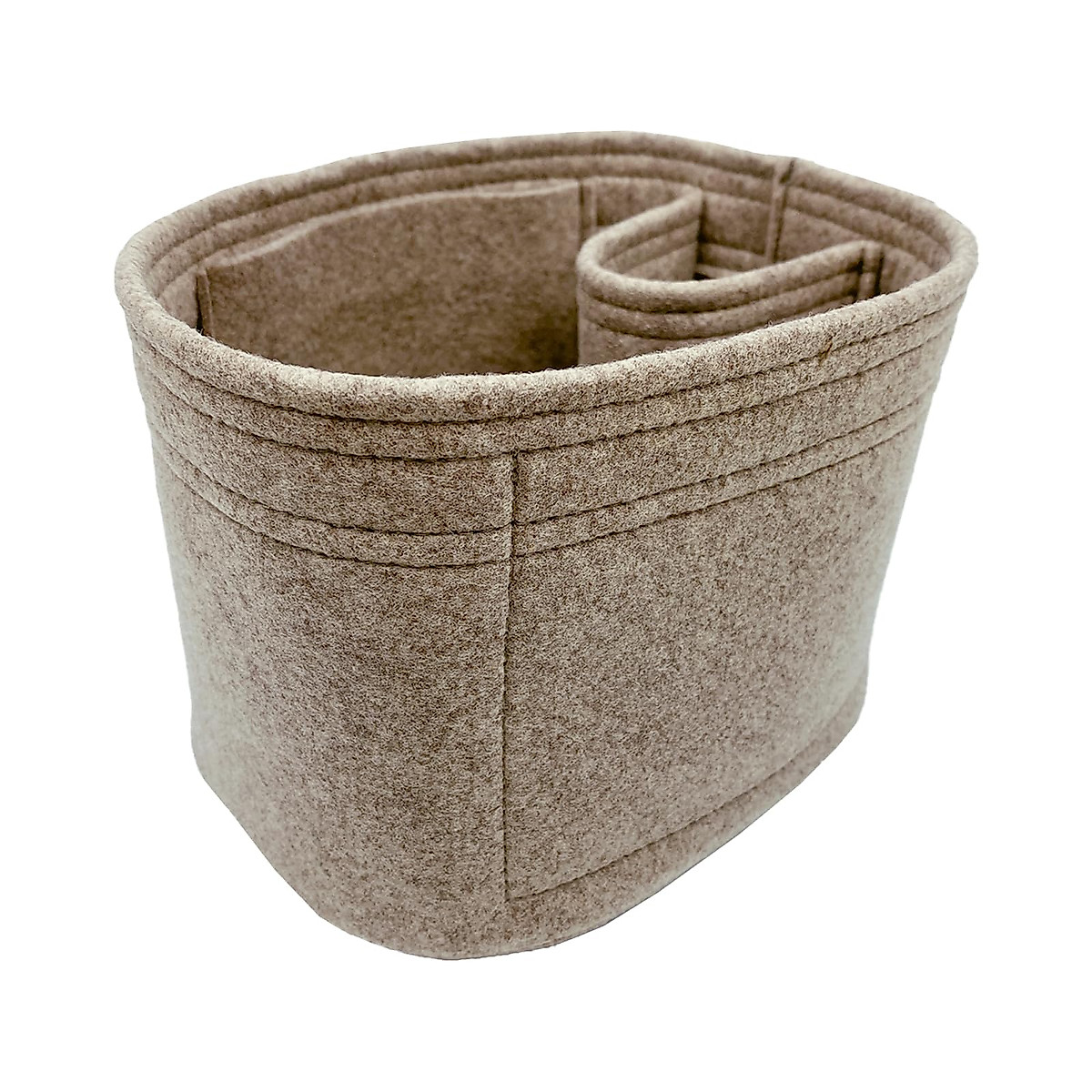 Zoomoni Bag Organizer for Burberry Haymarket Bucket - Premium Felt Purse Handbag Insert Liner Shaper (Handmade) Soft Structure Support