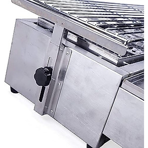 Commercial LPG Gas BBQ Grill - 40'' Tabletop Grill with 8 Burners, Portable Gas Barbecue Griddle with Independent Switches - Perfect for Parties, Backyard BBQs, Camping, and Picnics