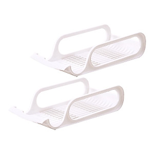 DOITOOL Plastic White Beverage Rack, 20 in L x 10 in W x 6 in H