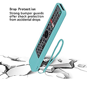 Cover for Sony Bravia TV Remote Cover, Protective Remote Case for RMF-TX600U RMF-TX520U Remote, for Sony samrt tv Remote RMF-TX600U RMF-TX500U RMF-TX500E RMF-TX621U (Glow in Dark Blue)