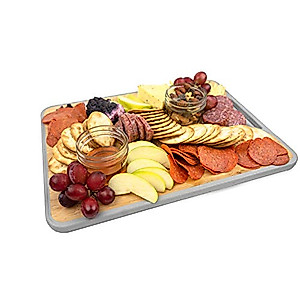 Double-sided Bamboo Poly Cutting Board | No Cross-Contamination | HAND WASH ONLY - Easy to Clean | BPA Free
