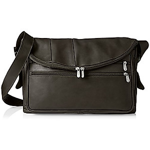 Piel Leather Cross Body Tote, Black, One Size