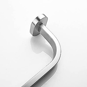 Towel Racks RIAAJ Towel Rail Bath Towel Holder Towel Bar, 304 Stainless Steel Modern Brushed Towel Rack Holder Single Grab Bar Bath Wall Shelf Rack Wall Mount for Kitchen Bath Hanging,B-B(Christmas Re