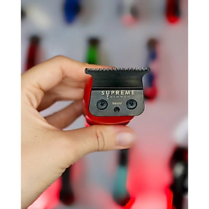 Supreme Trimmer Vader Trimmer ST3778 | 210 Min Run Time DLC T-Blade Cordless Barber Liner | Mens Beard Trimmer Hair Clippers | Acid Green