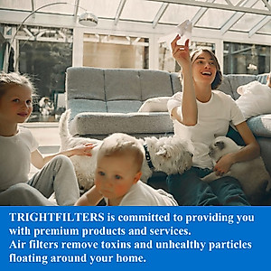 TRIGHTFILTERS FLT4825 True HEPA Upgraded Replacement Filter B, Compatible with Germ Guardian Air Purifier AC4300BPTCA, AC4300WPT, AC4900CA, AC4825, AC4825W, CDAP4500BCA, CDAP4500WCA, AP2200CA (1 Pack)