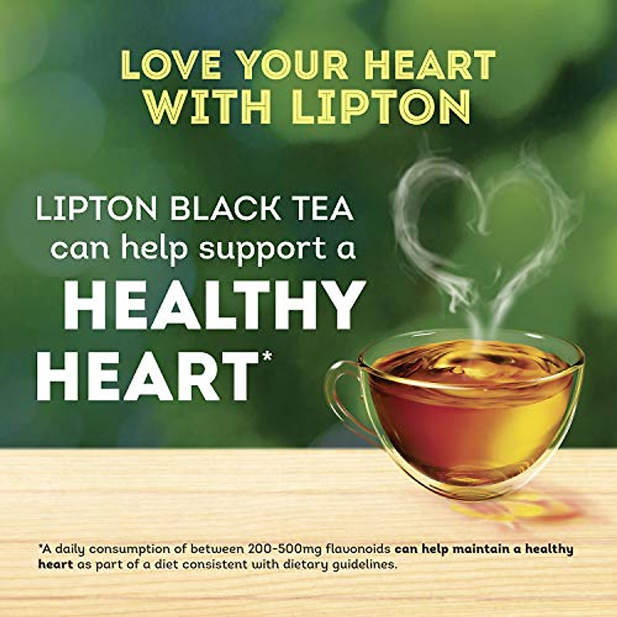 Lipton Black Iced Tea Bags, Unsweetened, Can Support Heart Health, Gallon Size, 48 Count (Pack of 2)