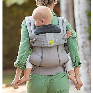 LÍLLÉbaby Complete All Seasons Ergonomic 6-in-1 Baby Carrier Newborn to Toddler - with Lumbar Support - for Children 7-45 Pounds - 360 Degree Baby Wearing - Inward & Outward Facing - Stone