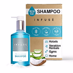Terra Pure Infuse Shampoo, Retail Size Hotel Amenities, 10.14 oz. (Single)