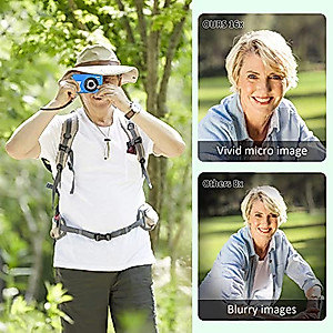 Digital Camera for Kids, 2.7K Digital Camera for Teens, Boys and Girls, 16X Digital Zoom Camera with 32GB SD Card and 2 Batteries (Blue)