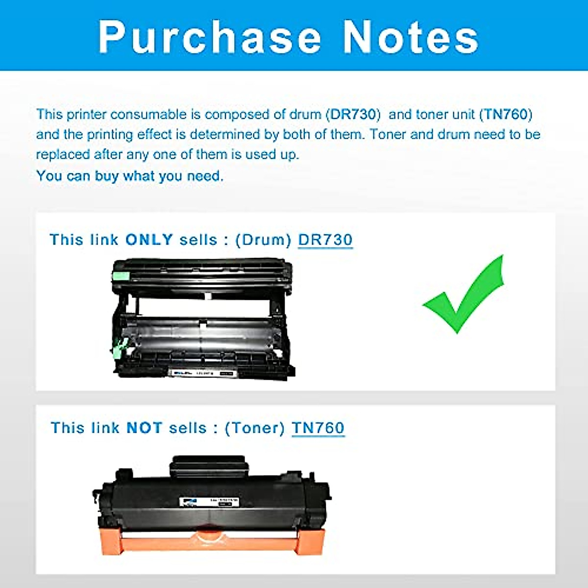 LCL Compatible Drum Unit Replacement for Brother DR730 DR-730 12000 Pages HL-L2350DW HL-L2390DW HL-L2395DW HL-L2370DW HL-L2310D HL-L2357DW HL-L2370DN MFC-L2710DW MFC-L2750DW (1-Pack Black)