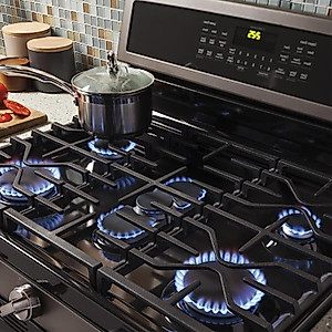 Upgraded WB31X27150 Center Grate Replacement for GE Stove Parts JXGRATE1 WB31X24737 General Electric Gas Range Grate Cast Iron Surface Burner Grate GE Cooktop Parts Stove Top Grate 1Pcs