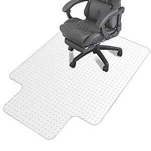 Dowinx Office Chair Mat for Carpet, Desk Chair Mat Protector for Carpeted Floors, Rolling Chair Plastic Mat for Pile, Computer Chair Clear Mat with Spikes for Work, Home, Gaming with Lip (36" x 48")